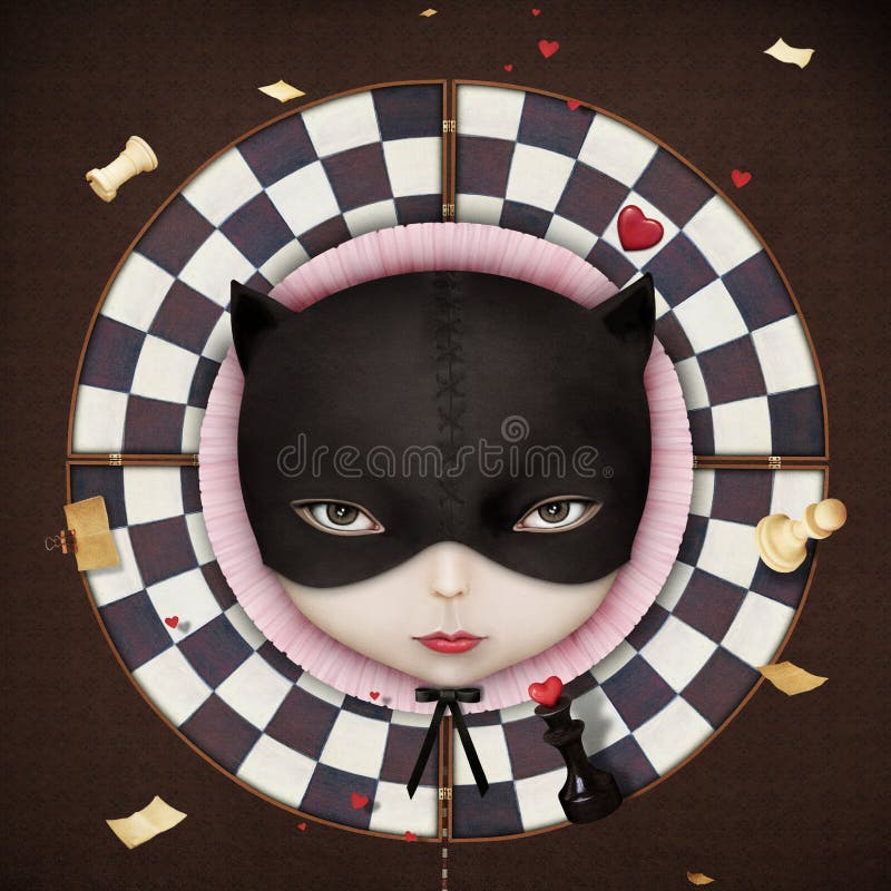 Cat stock illustration. Illustration of metaphor, cover - 63110306