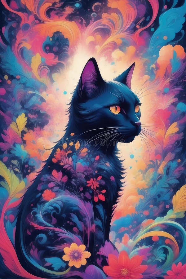 The Cat, Created with Generative AI Technology Editorial Stock Photo ...