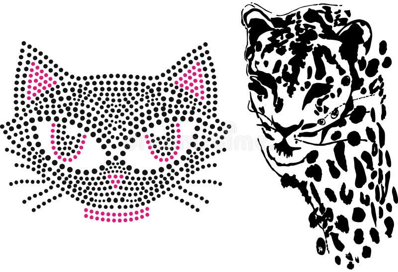 Cat Cute Tiger Illustration Art Design Stock Illustration ...