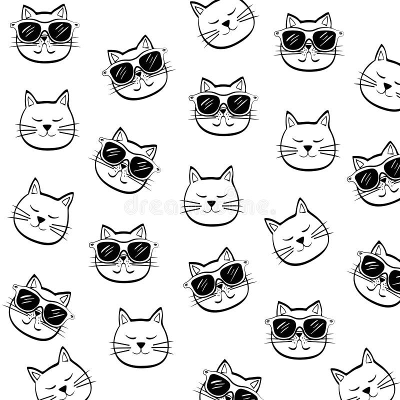 Cat Design. Animal Concept. Flat Illustration , Vector Stock Vector ...