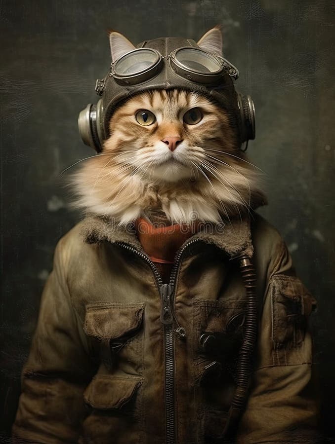 Feline Pilot Stock Illustrations – 223 Feline Pilot Stock Illustrations ...