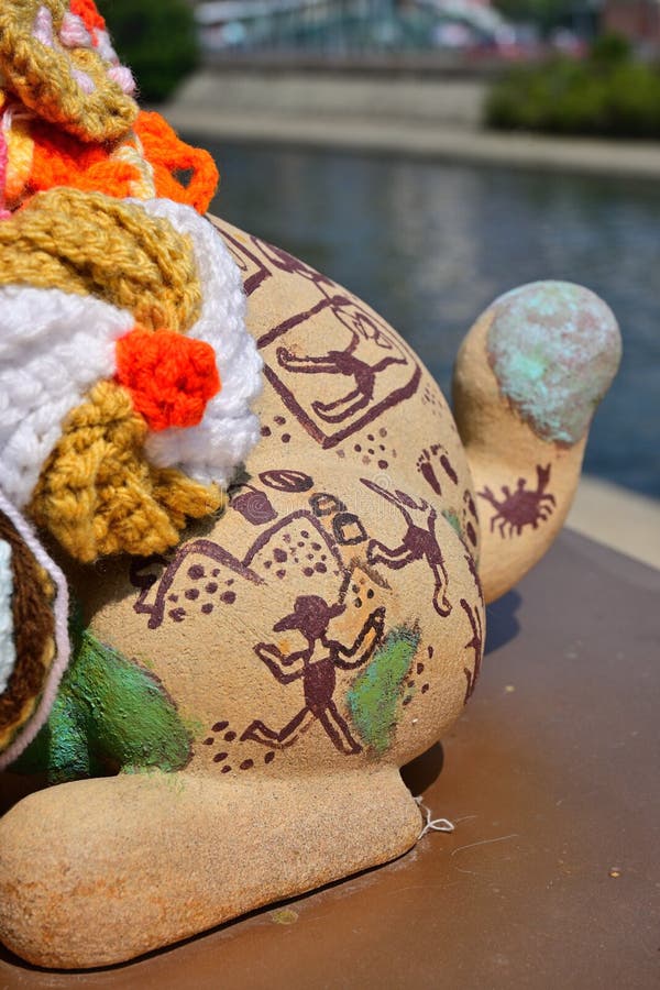 Cat Dummy Woolen Stitch Crochet Cloth Editorial Stock Photo - Image of ...