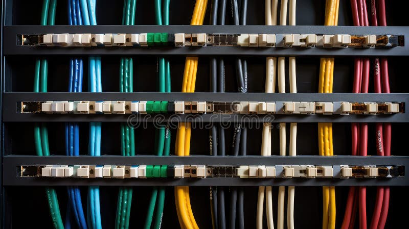 Cat5e cable connectors stock illustration. Illustration of shielded ...