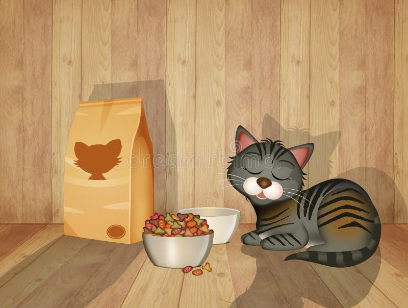 Cat Eats Stock Illustrations – 566 Cat Eats Stock Illustrations ...