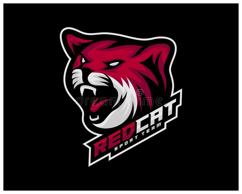 Cat Esport Gaming Mascot Logo Template Vector. Modern Head Cat Logo ...
