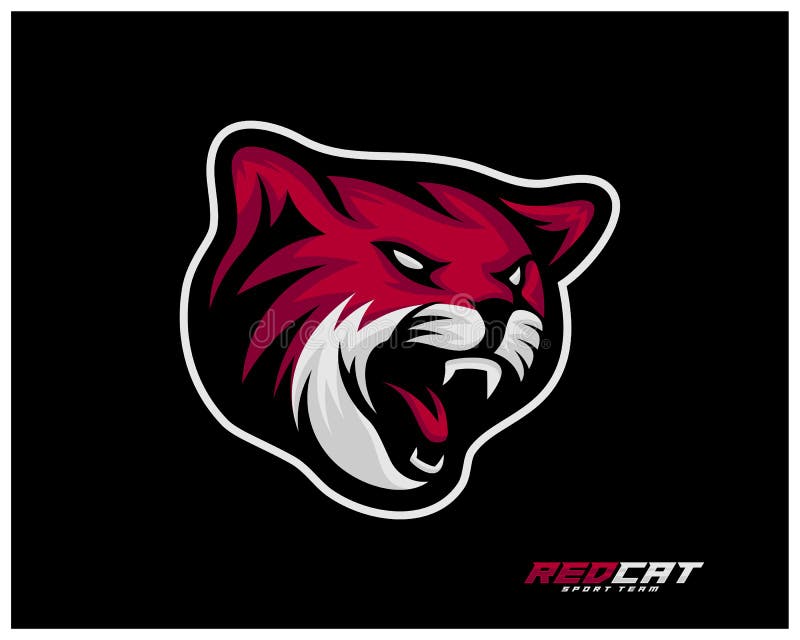 Cat Esport Gaming Mascot Logo Template Vector Modern Head Cat Logo