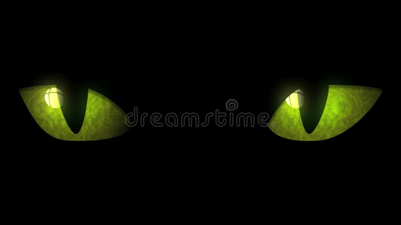 Animation of Green Cat Eyes Stock Footage - Video of leopard, mean ...