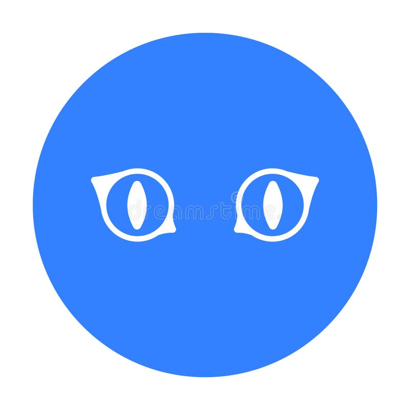Cat Eyes Icon of Vector Illustration for Web and Mobile Stock Vector ...