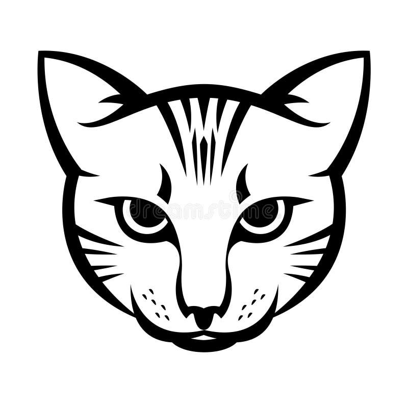 Cat Face, Siamese Cat, Pet, Animal Mascot. Cat Logo Template Stock ...