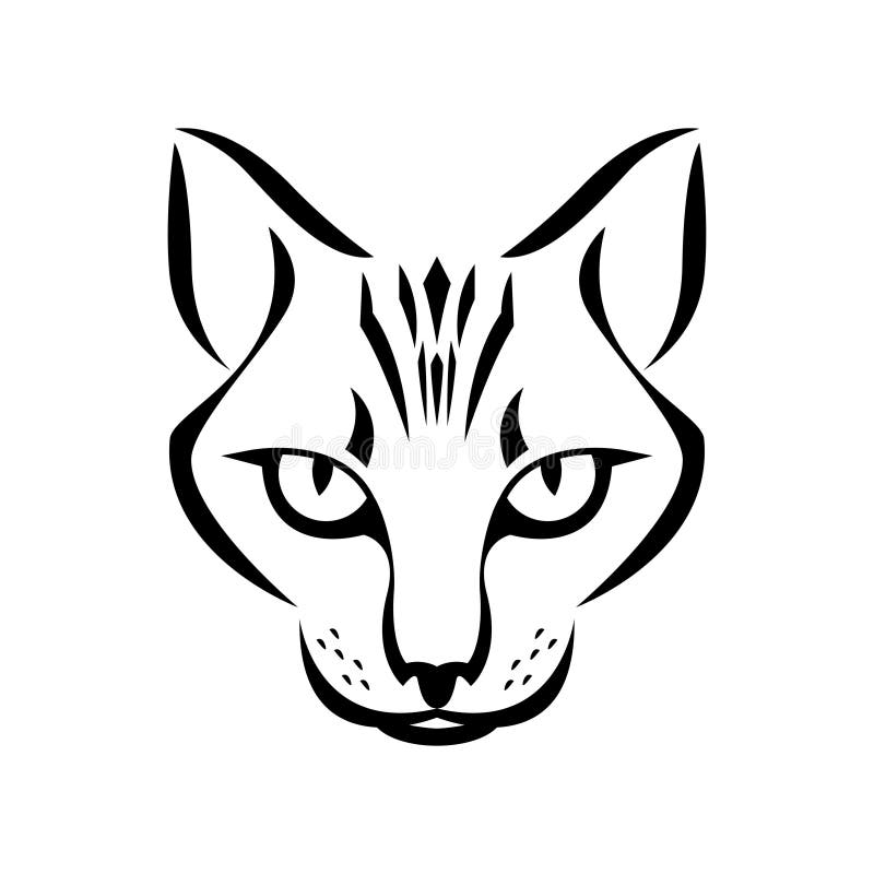 Cat Face, Siamese Cat, Pet, Animal Mascot. Cat Logo Template Stock ...