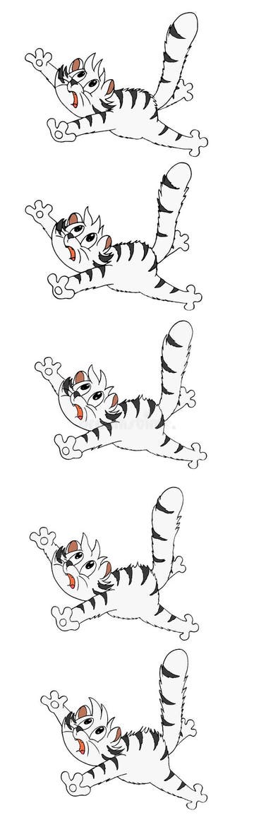 Frame Animation Cat Stock Illustrations – 210 Frame Animation Cat Stock ...