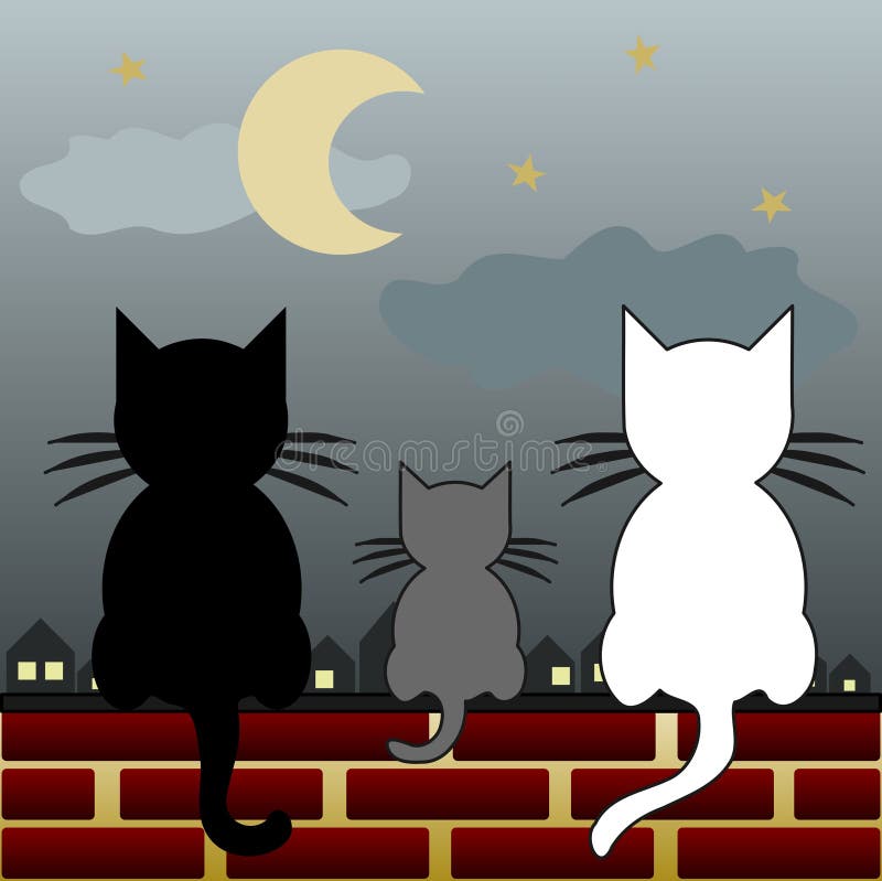 Cat family stock illustration. Illustration of family - 17983098