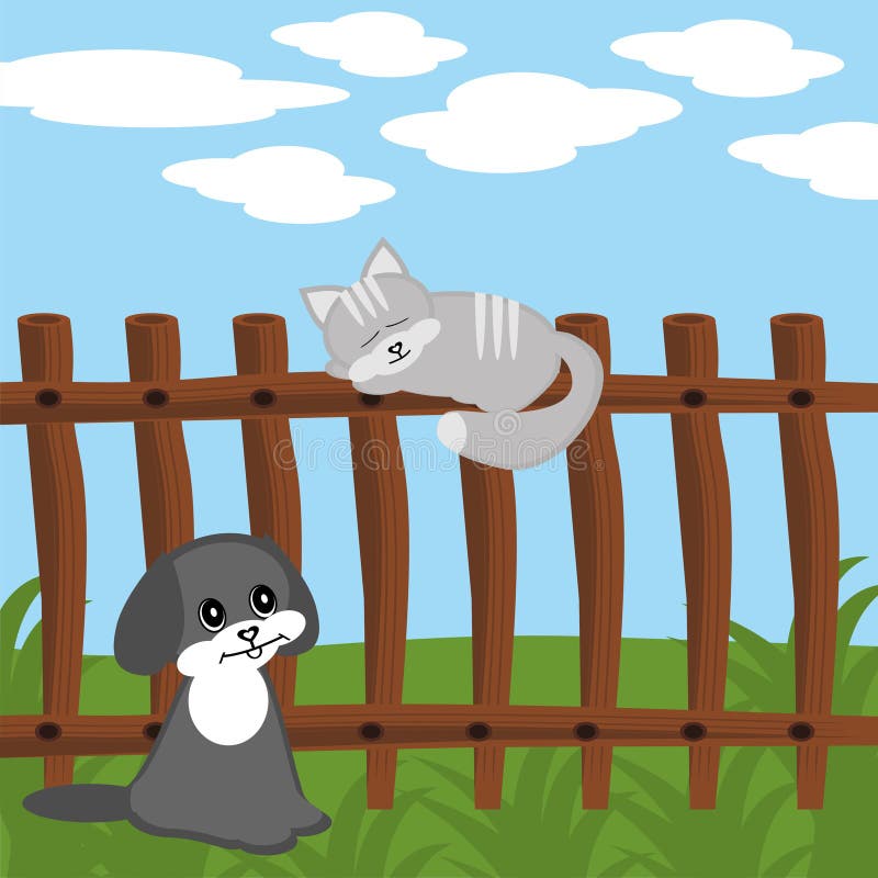 Cat Fence Stock Illustrations – 6,056 Cat Fence Stock Illustrations ...