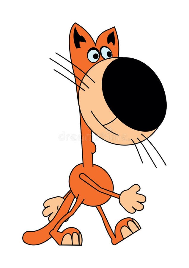 Cat Filimon is Going To the Left Stock Vector - Illustration of pets ...