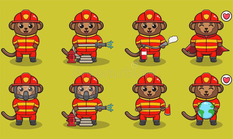 Firefighter Monkey Stock Illustrations – 31 Firefighter Monkey Stock ...
