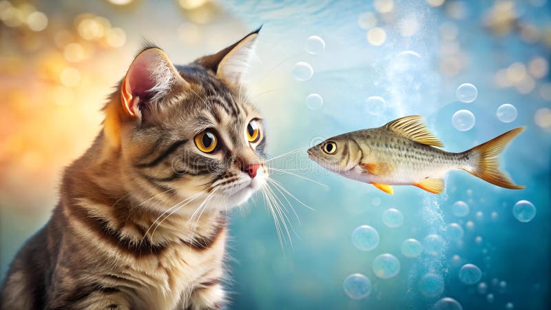 Cat and Fish: a Playful Collage of Textures and Materials Generative AI ...