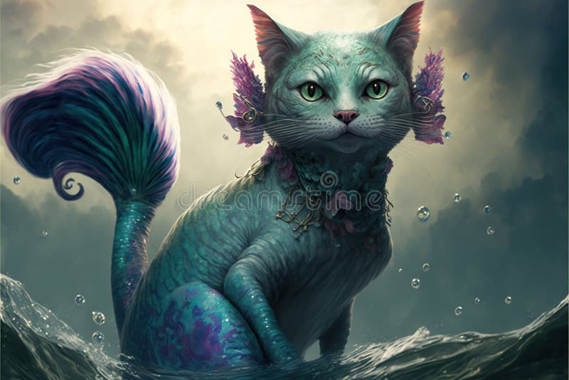 Cat Mermaid Scales Stock Illustrations – 81 Cat Mermaid Scales Stock ...
