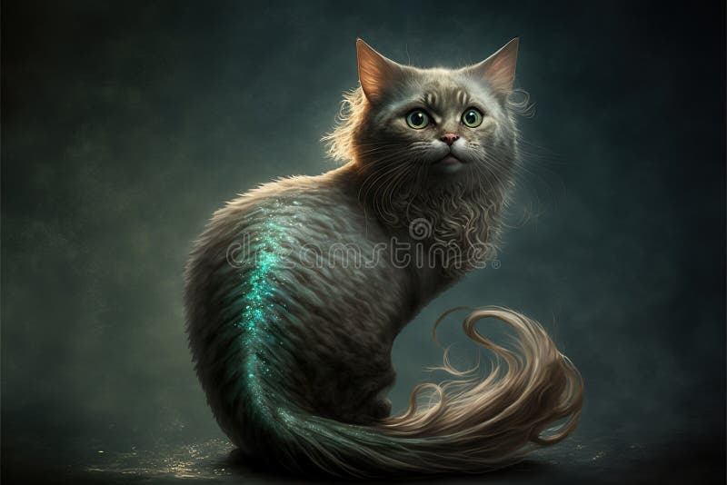 Cat Mermaid Scales Stock Illustrations – 81 Cat Mermaid Scales Stock ...