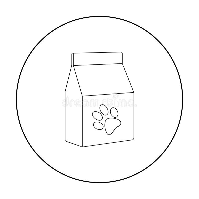 Cat Food Icon in Flate Style Isolated on White Background. Cat Symbol ...