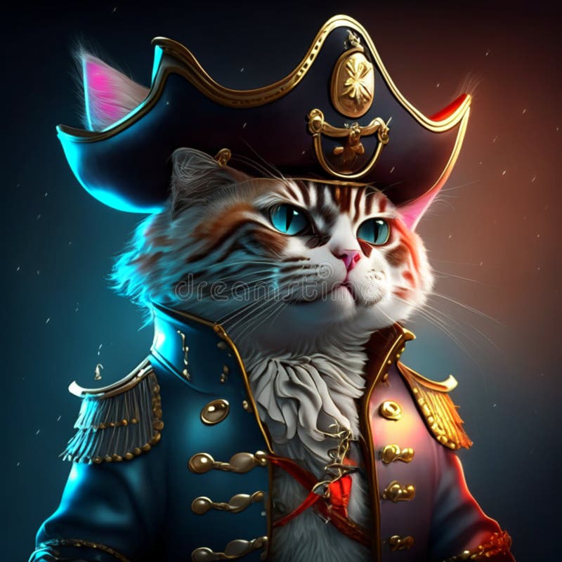 The Dark Captain - AI Generated Artwork Stock Illustration ...