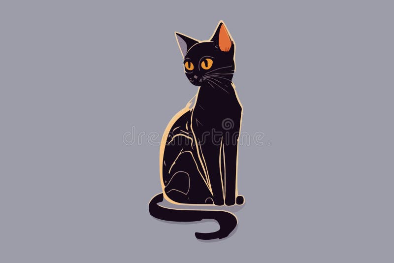 Cat Full Body Character Cartoon Vector Illustration Stock Illustration ...