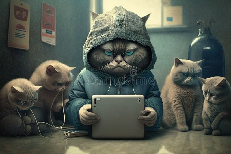 Genius Cat Stock Illustrations – 123 Genius Cat Stock Illustrations ...