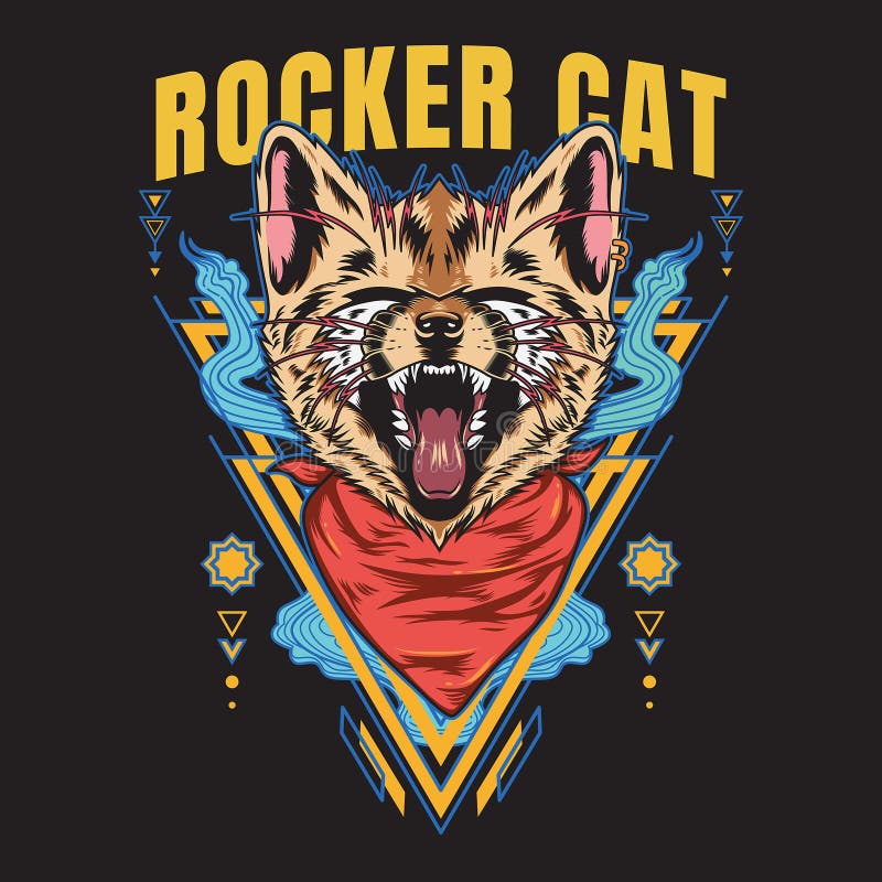 Cat Rocker Stock Illustrations – 502 Cat Rocker Stock Illustrations ...