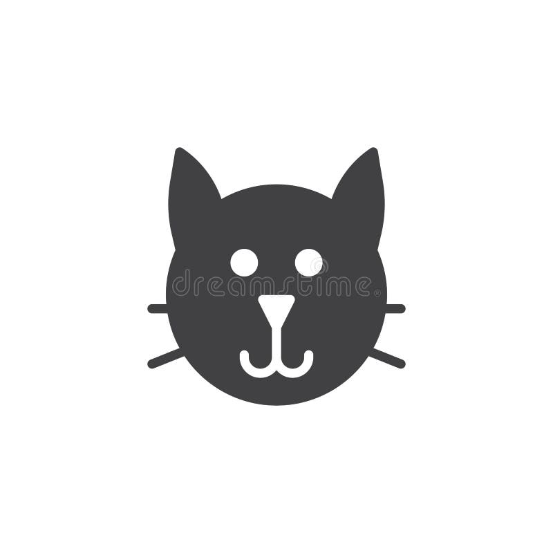 Cat head icon vector stock vector. Illustration of single - 106572576