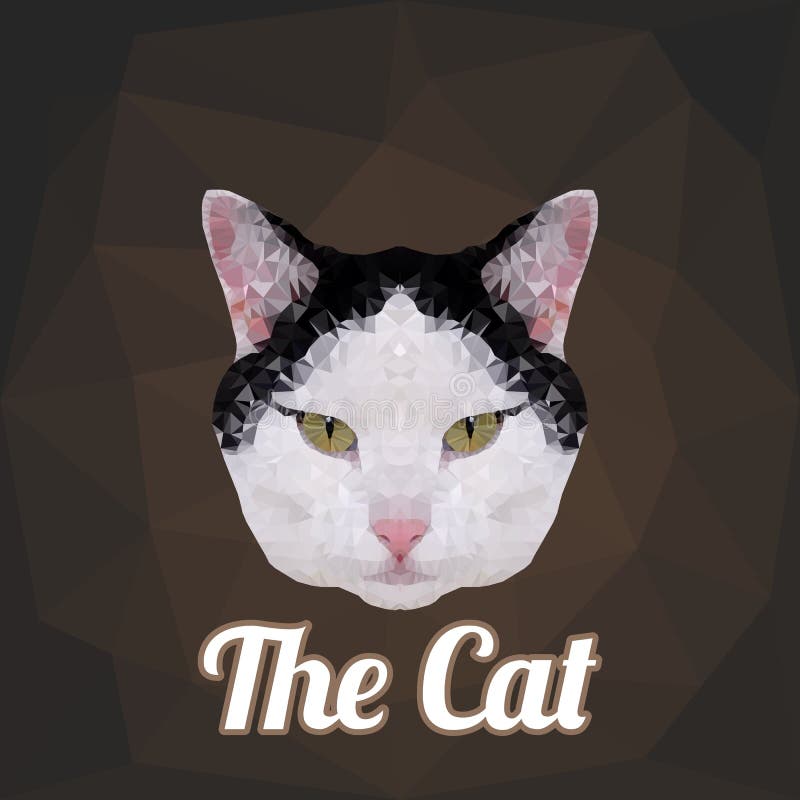 Cat Head Low Poly Stock Illustrations – 900 Cat Head Low Poly Stock ...