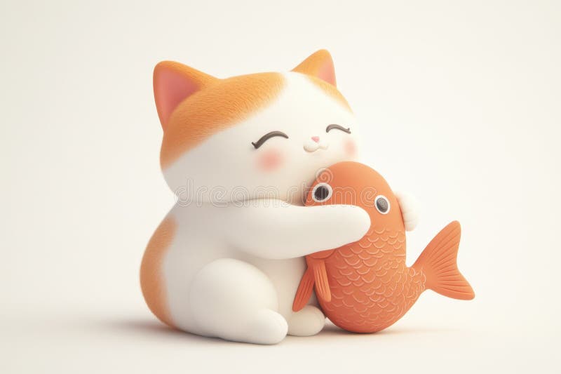 A Cat Holding a Fish in Its Mouth Stock Photo - Image of nature, kitten ...