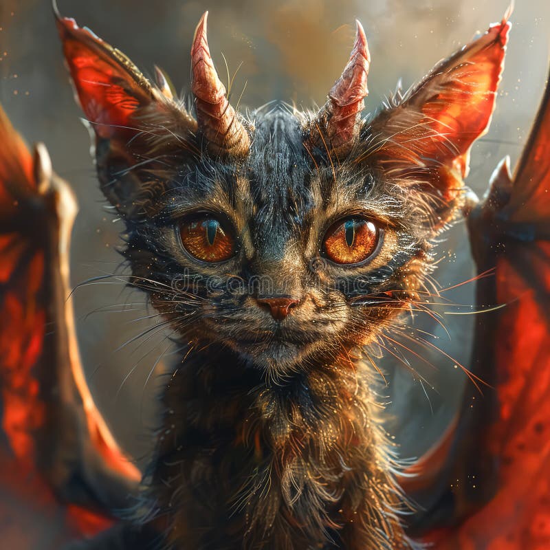 Feline Dragon with Monkey on the Balcony Stock Image - Image of detail ...