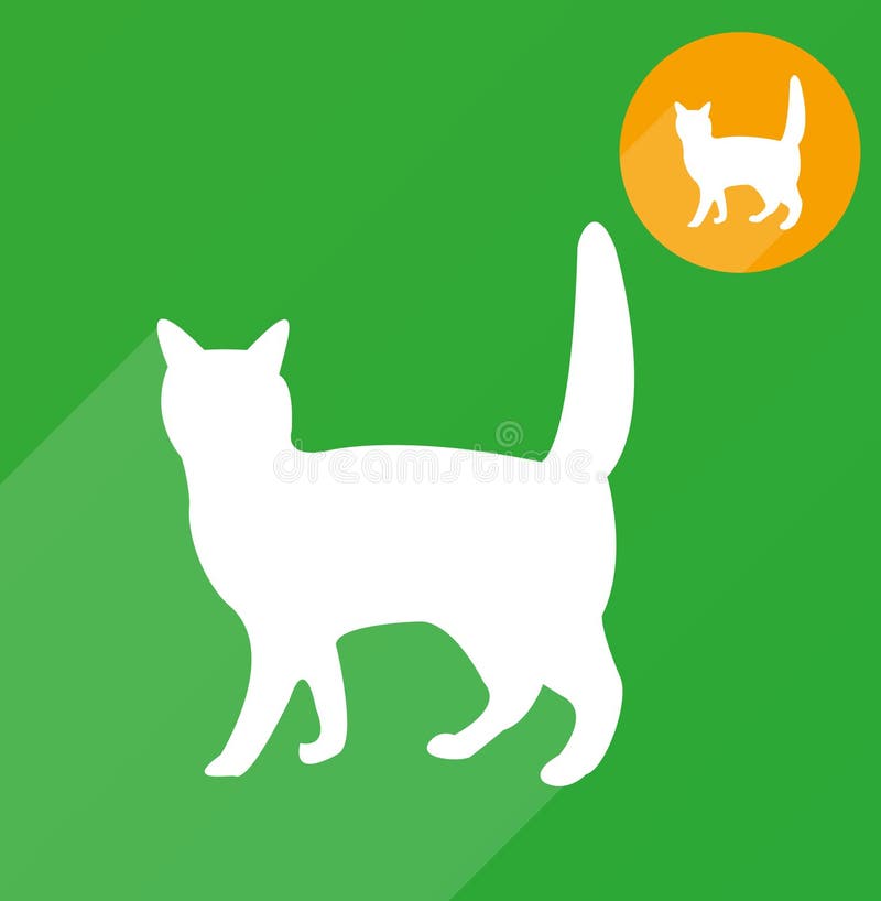 Cat icon stock vector. Illustration of poster, text - 295602403