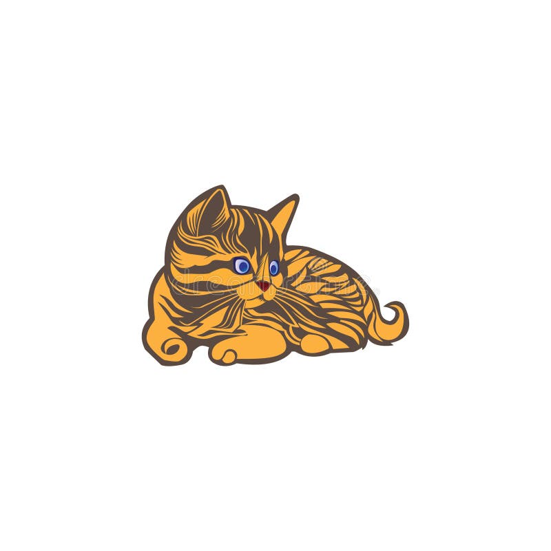 Cat Icon Clip-art Design Color Vector Illustration Stock Vector ...