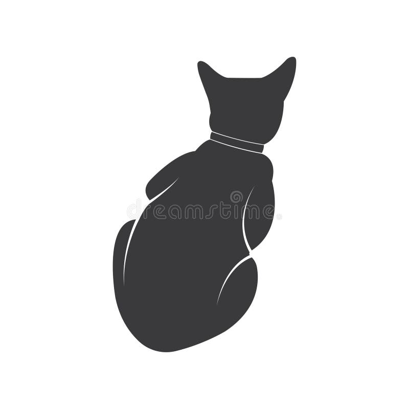 Cat Icon Logo Vector Template Illustration Design Stock Vector ...