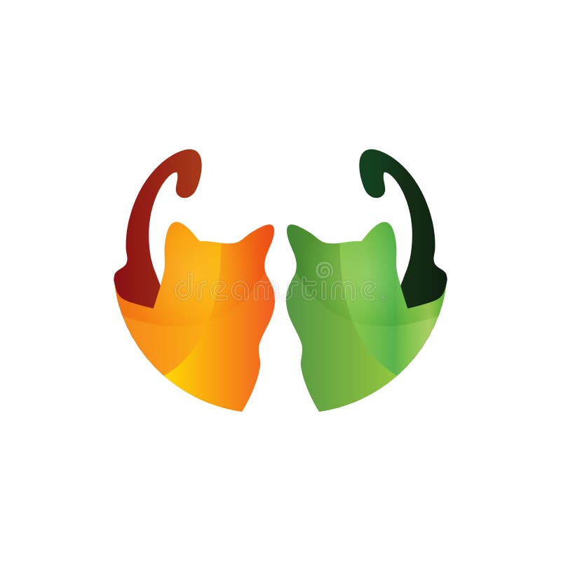 Cat Icon on White Background Stock Vector - Illustration of graphic ...