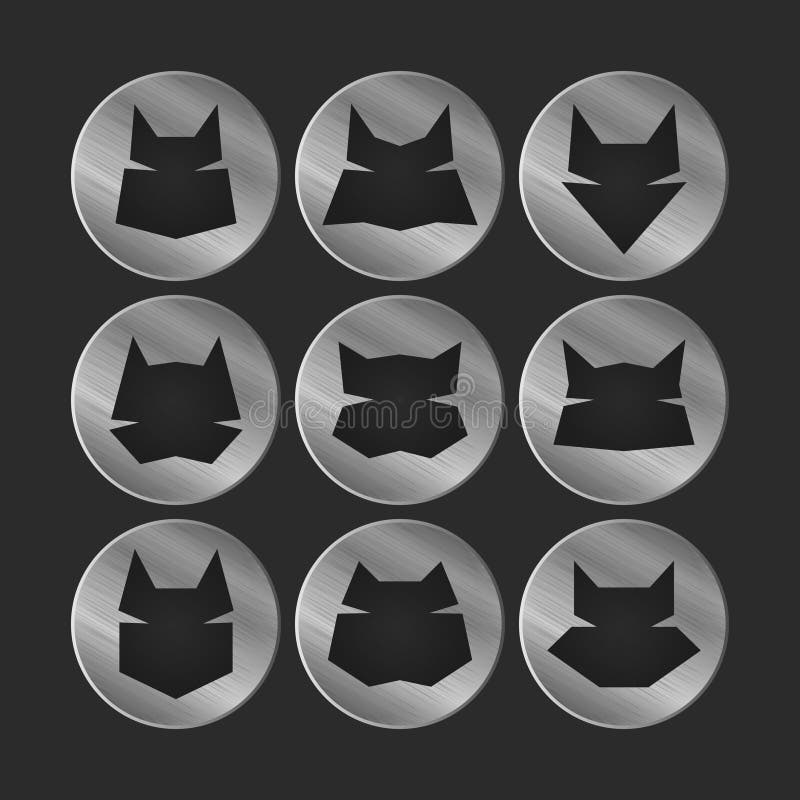 Cat icons stock vector. Illustration of great, follow - 38284984