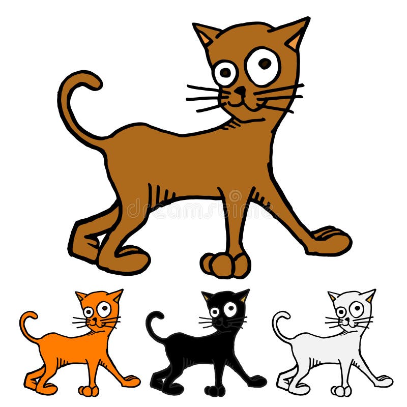 Cat illustration stock vector. Illustration of feline - 21996899