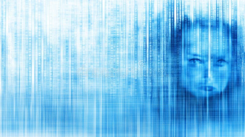 Cat Immersed in a Sea of Binary Code, Captivating Visual of Technology ...