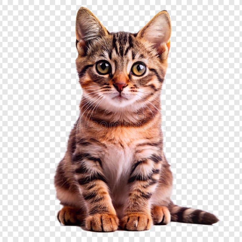 Cat transparent background stock illustration. Illustration of feline ...