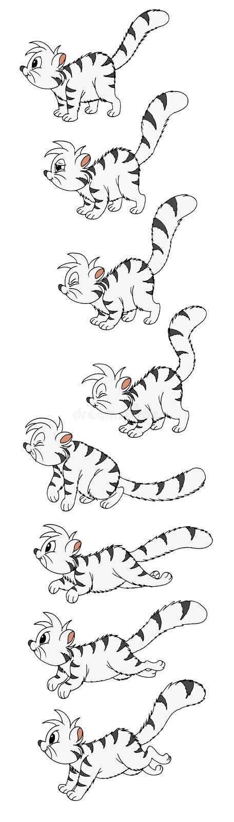 Cat Jumping Animation Stock Illustrations – 238 Cat Jumping Animation ...