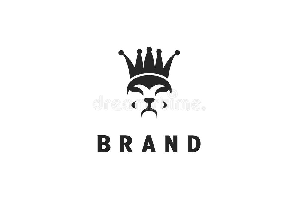 Cat King Logo stock vector. Illustration of crown, design - 210514334