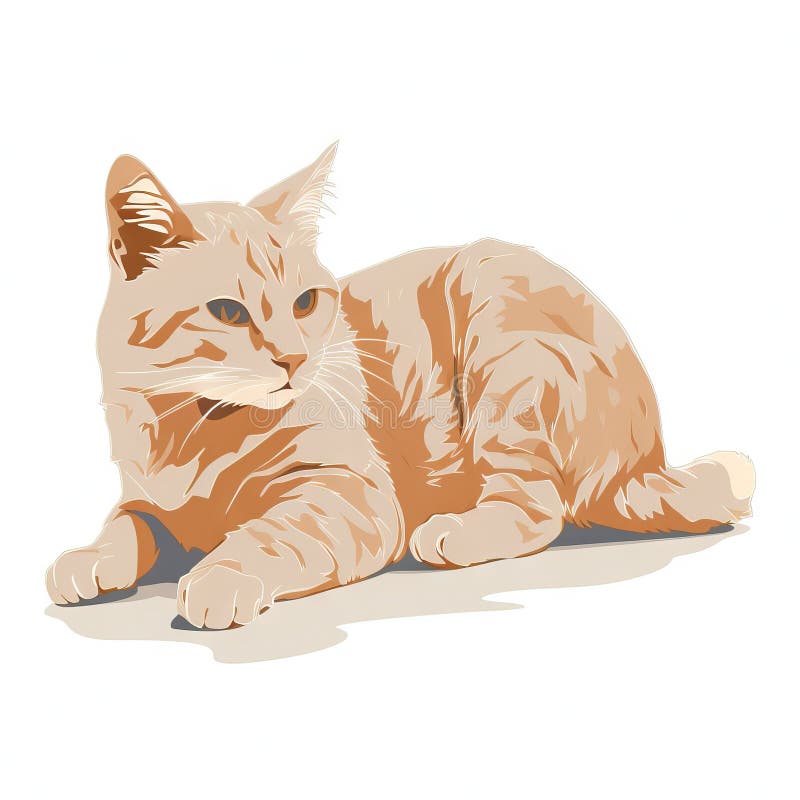 A Cat Laying Down on the Ground with Its Eyes Open and One Paw on the ...