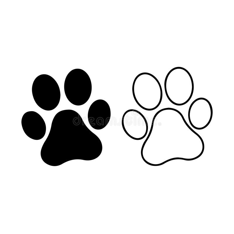 Paw Print Diagram Stock Illustrations – 224 Paw Print Diagram Stock ...