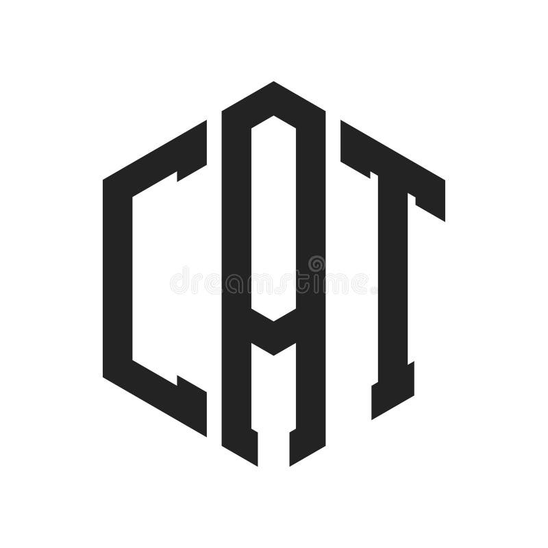 CAT Logo Design. Initial Letter CAT Monogram Logo Using Hexagon Shape ...