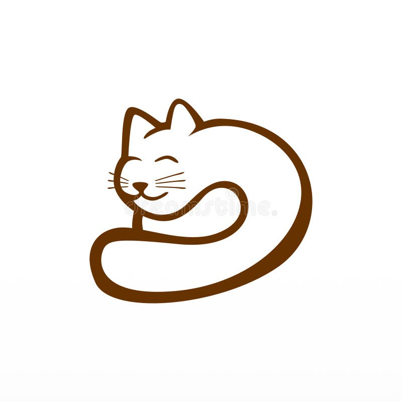 Cat Logo Design Template. Unique Animal Logo Design Concept Stock ...