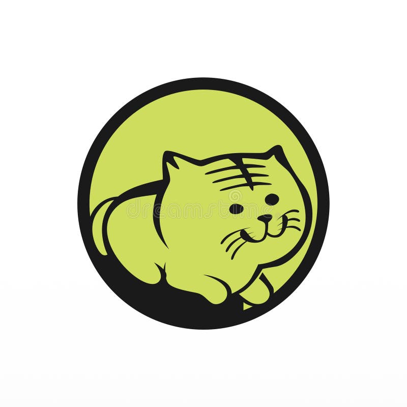 Cat Logo Design Template. Unique Animal Logo Design Concept Stock ...