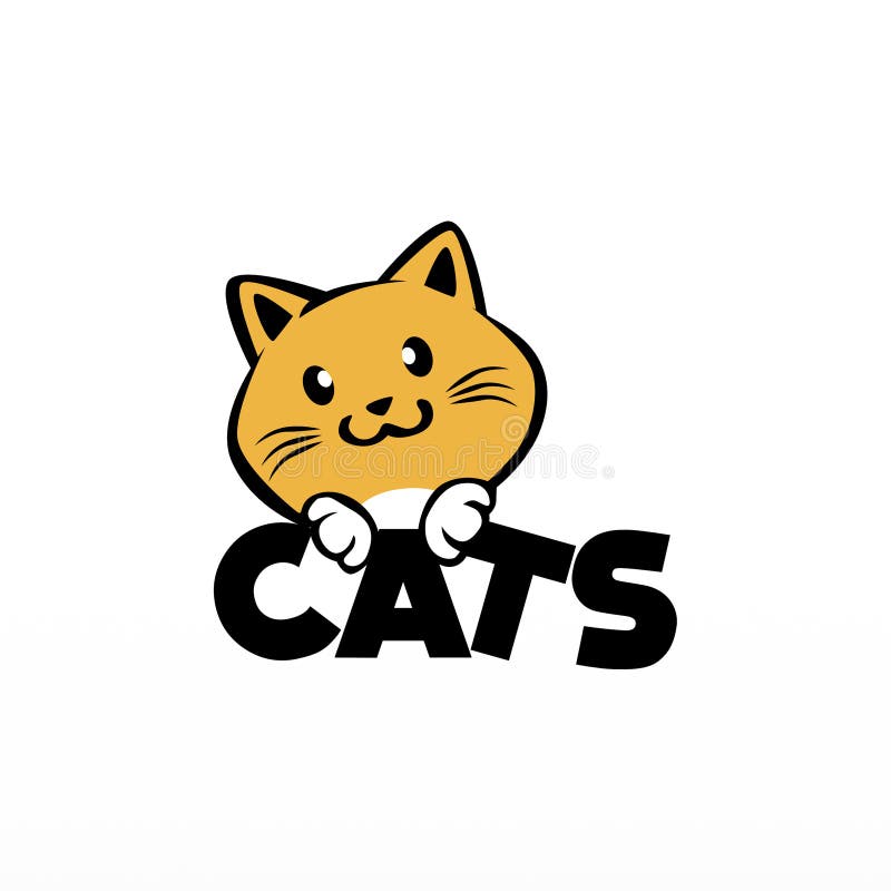 Cat Logo Design Template. Unique Animal Logo Design Concept Stock ...