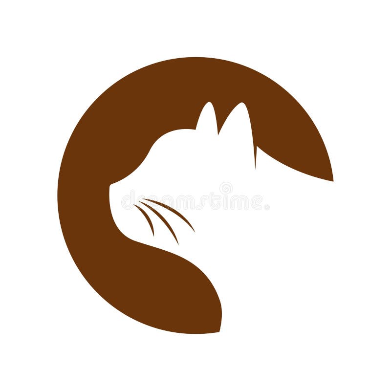 Cat logo icon design stock vector. Illustration of animal - 374931600