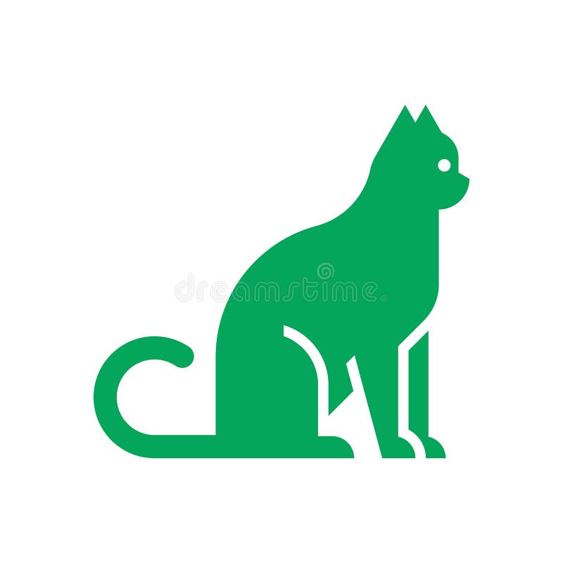 Cat Logo stock illustration. Illustration of line, animal - 259982815