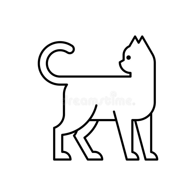 Cat Logo stock vector. Illustration of elements, logo - 260041277